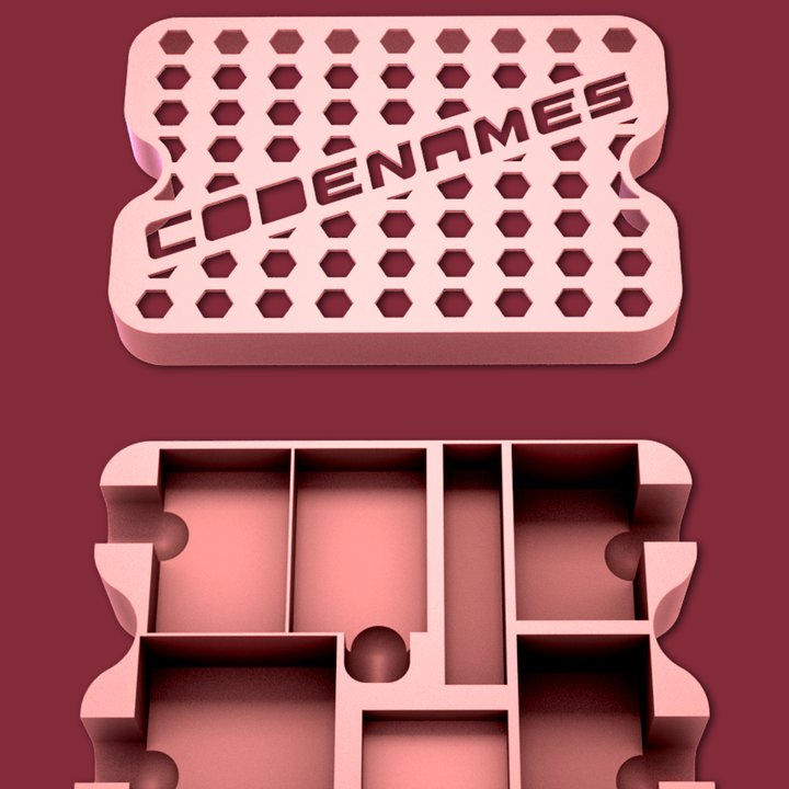 3D Printable Codenames Insert by LOOTgames